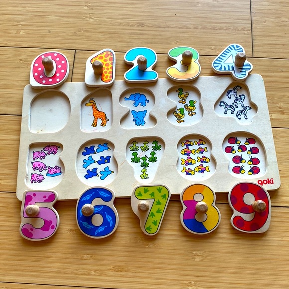 Goki Germany | Toys | Goki Number Puzzle With Pictures | Poshmark